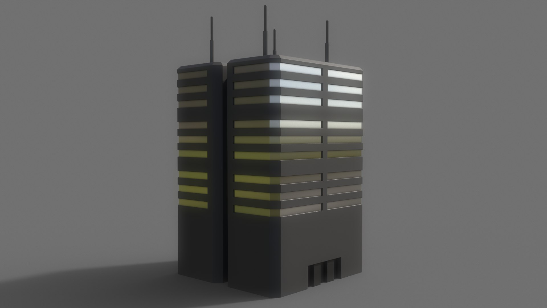 3D PBR Sci-Fi Building A38 Model - TurboSquid 2246588