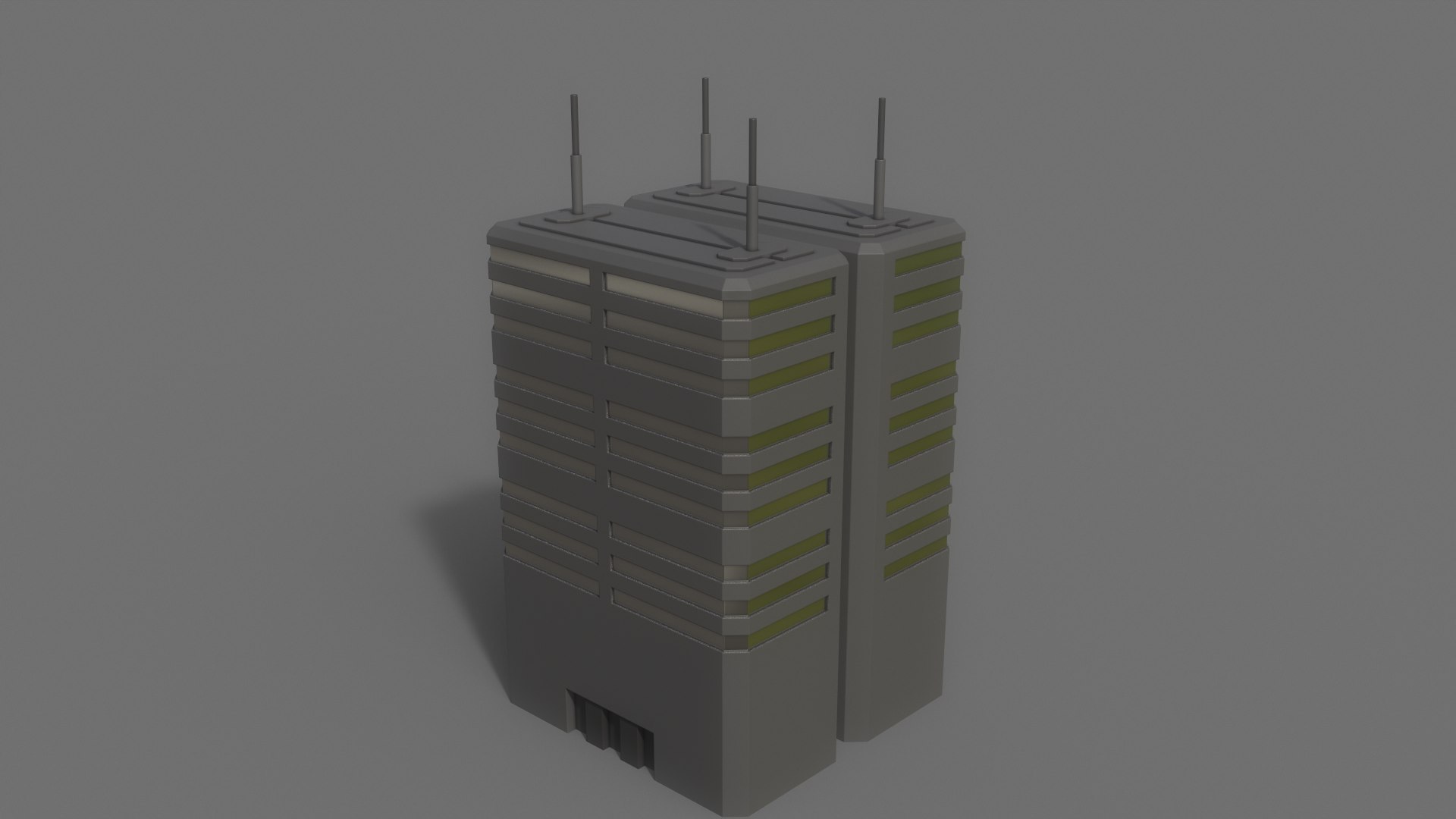 3D PBR Sci-Fi Building A38 Model - TurboSquid 2246588