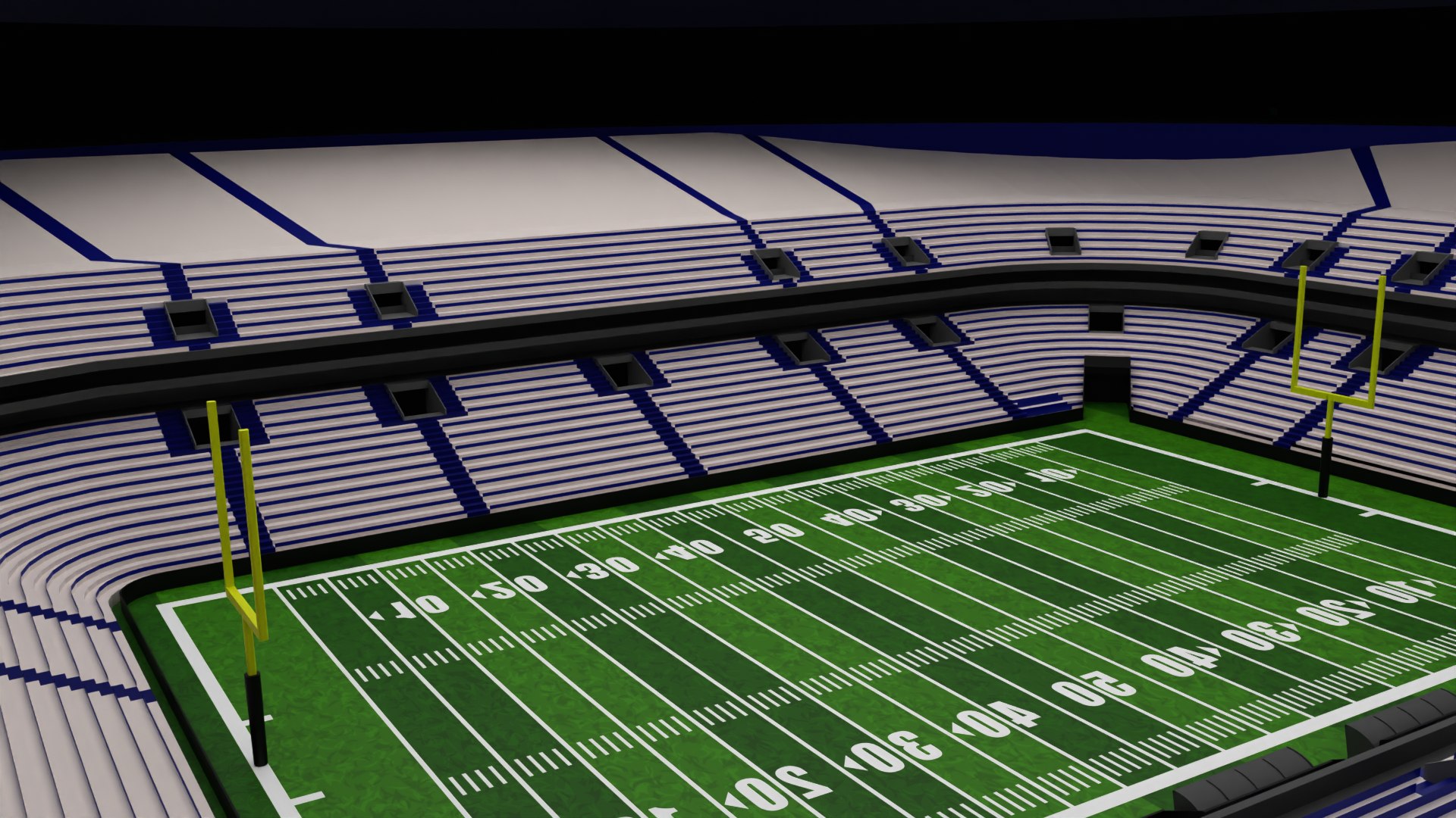 American Football Stadium 3D Model - TurboSquid 2034401
