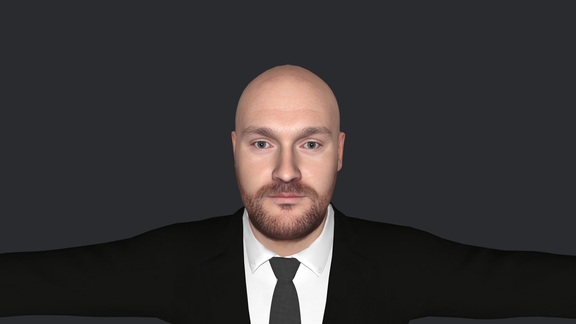 Tyson Fury Hyper Realistic Full Body Fully Rigged 3D Character 3D model ...