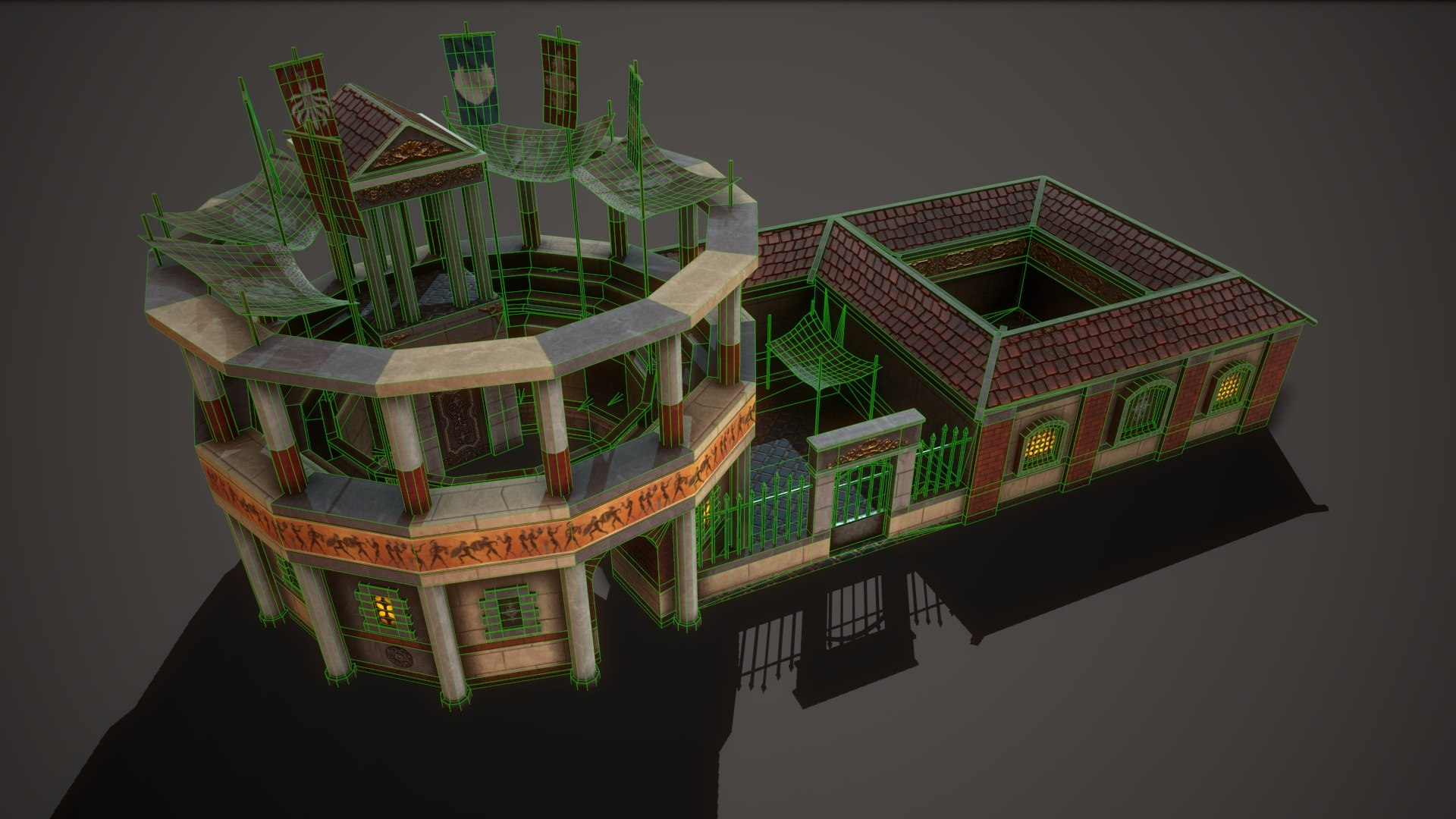 Ancient Arena 3D Model - TurboSquid 1650541