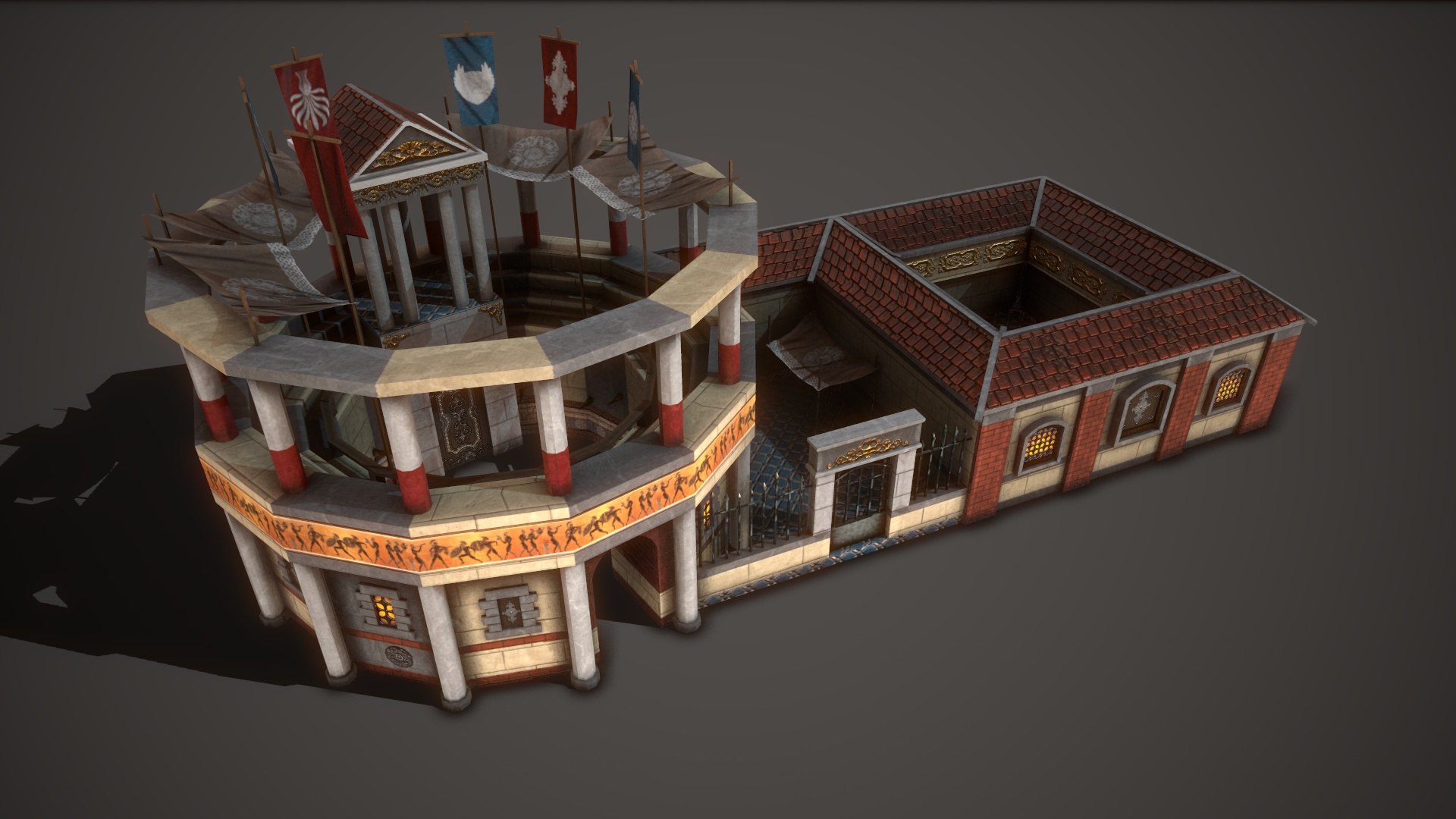 Ancient Arena 3D Model - TurboSquid 1650541