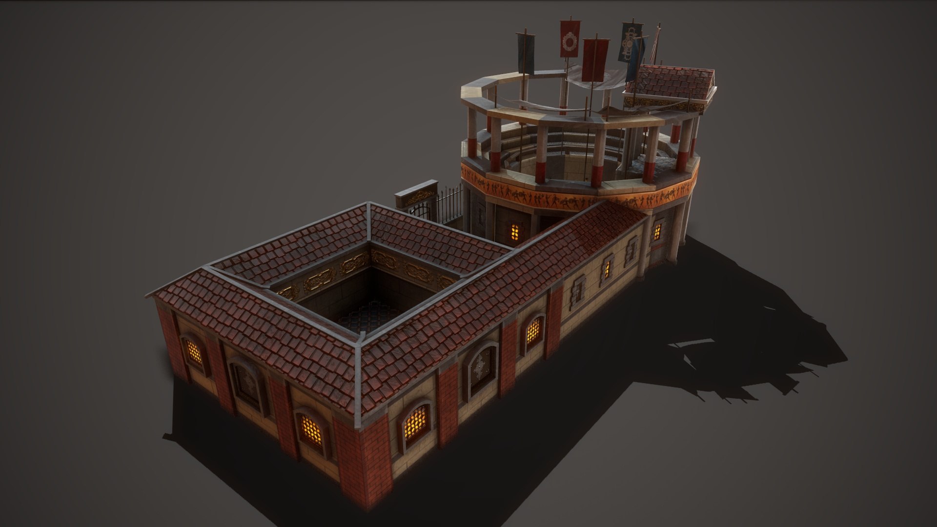 Ancient Arena 3D Model - TurboSquid 1650541