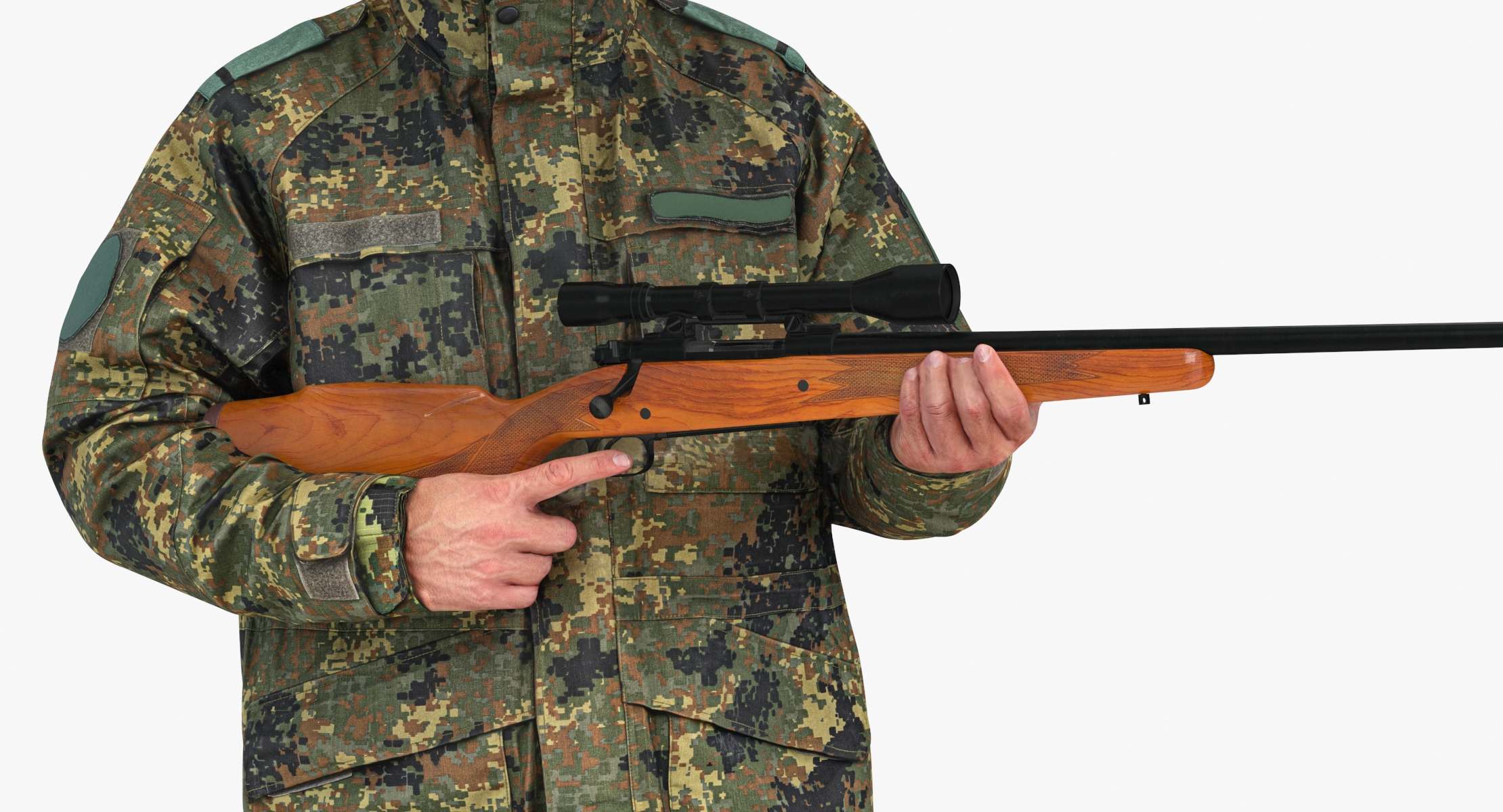 Arnold Uniform Military Idle Pose 01 mit Gewehr 3D-Modell - TurboSquid ...