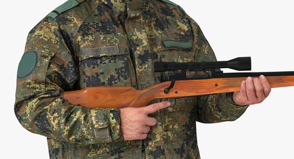 3D модель Arnold Uniform Military Idle Pose 01 With Rifle - TurboSquid ...