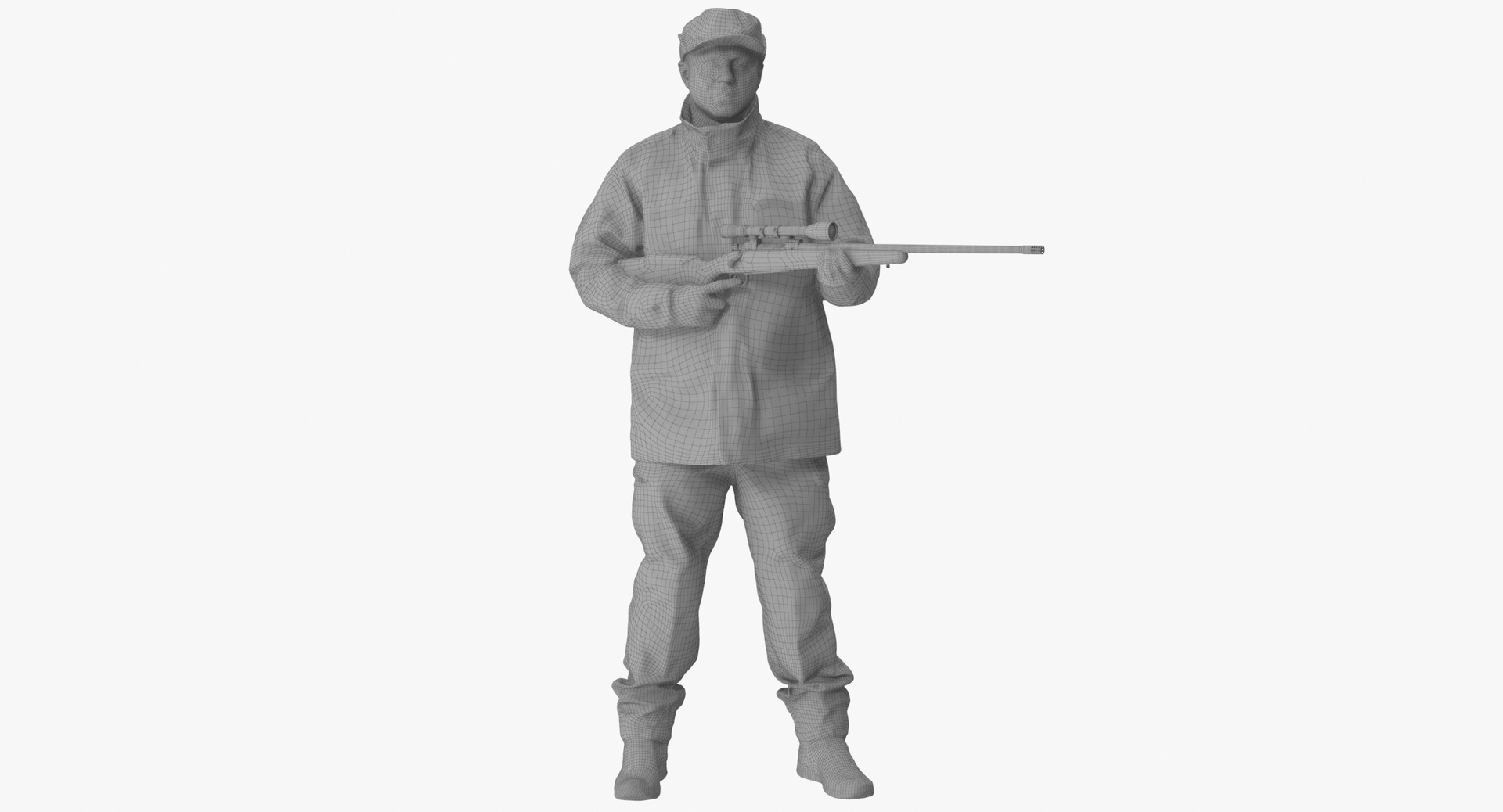 3D модель Arnold Uniform Military Idle Pose 01 With Rifle - TurboSquid ...