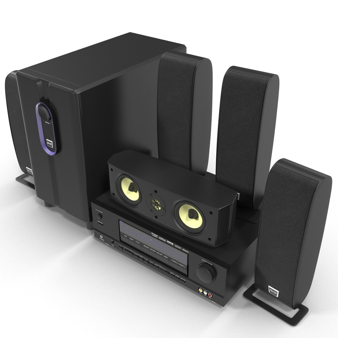 3d model surround home theater sls