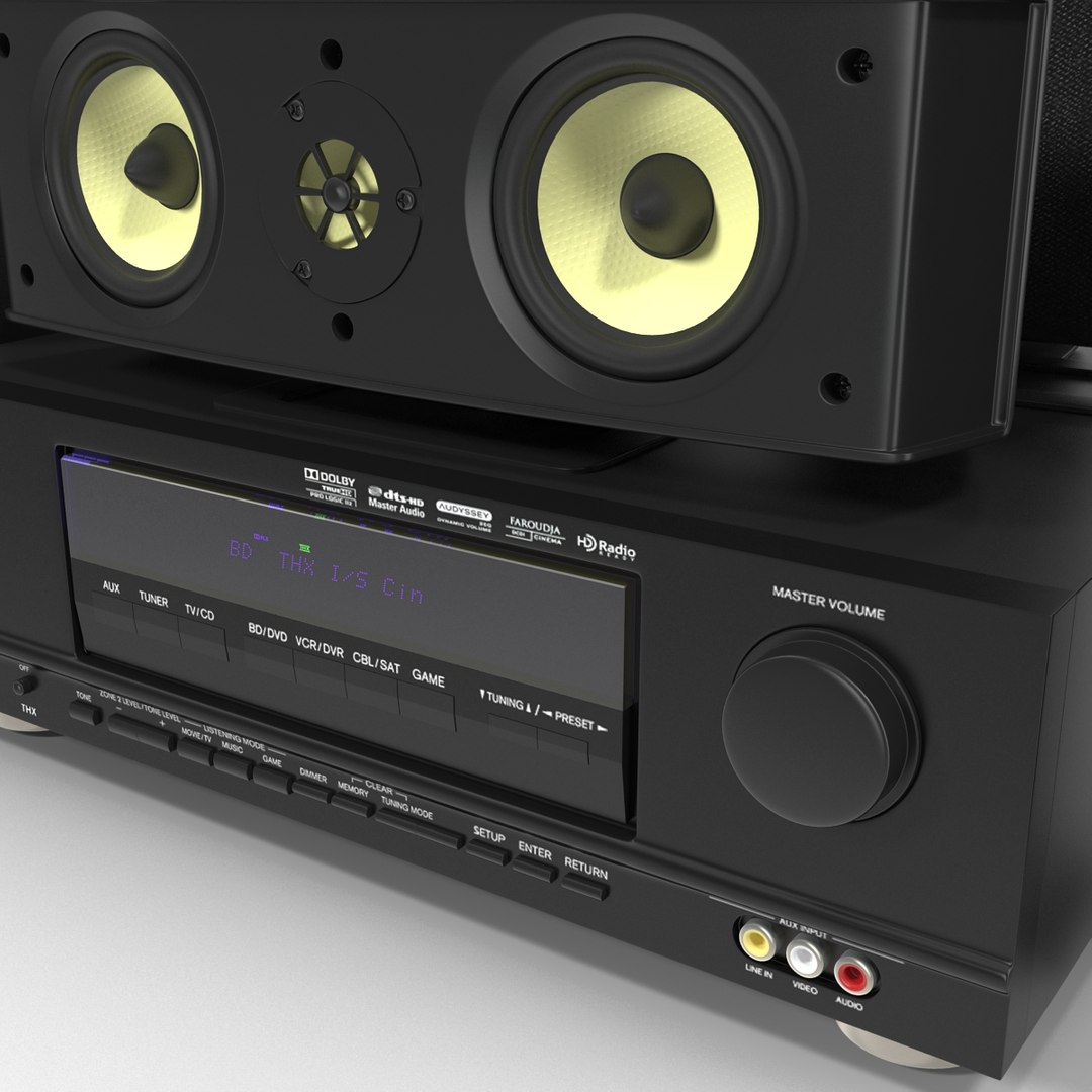 3d model surround home theater sls