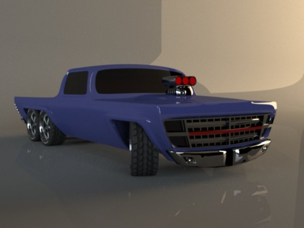 3D custom truck - TurboSquid 1329357