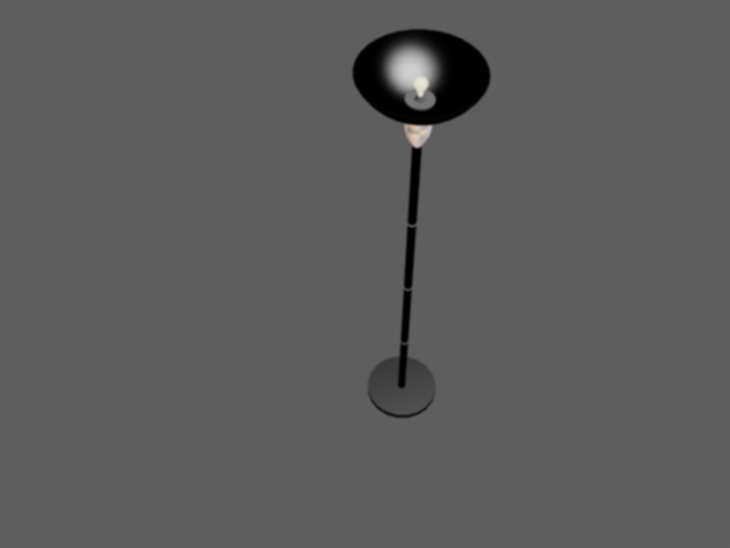 3d standing lamp lighting