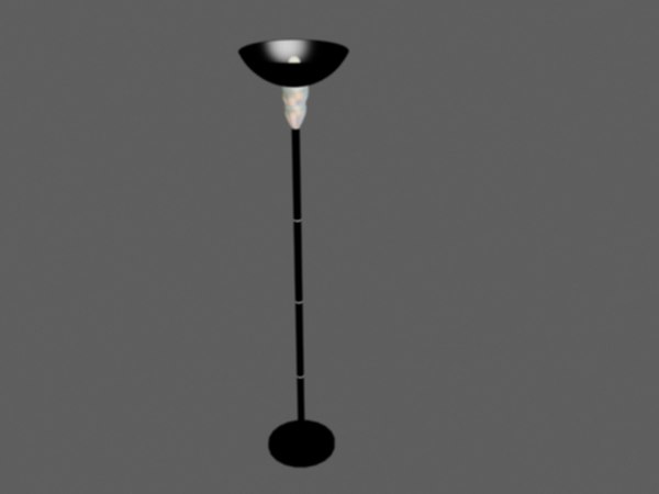 3d standing lamp lighting