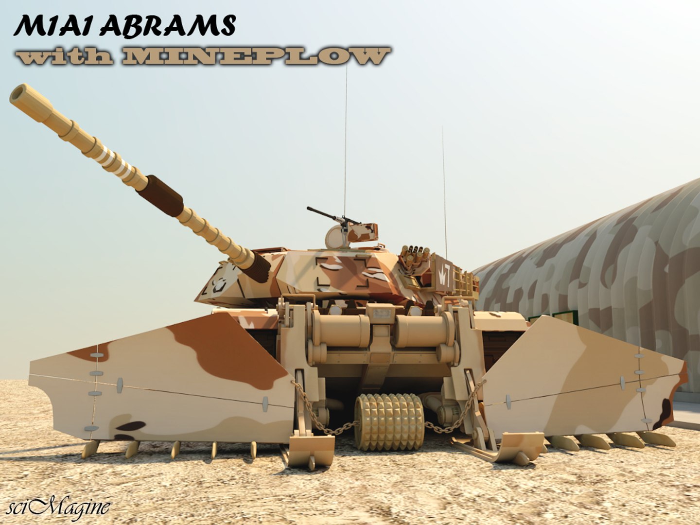 MINE PLOW付きM1A1-ABRAMS3Dモデル - TurboSquid 686376