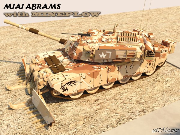 3d tank plow model