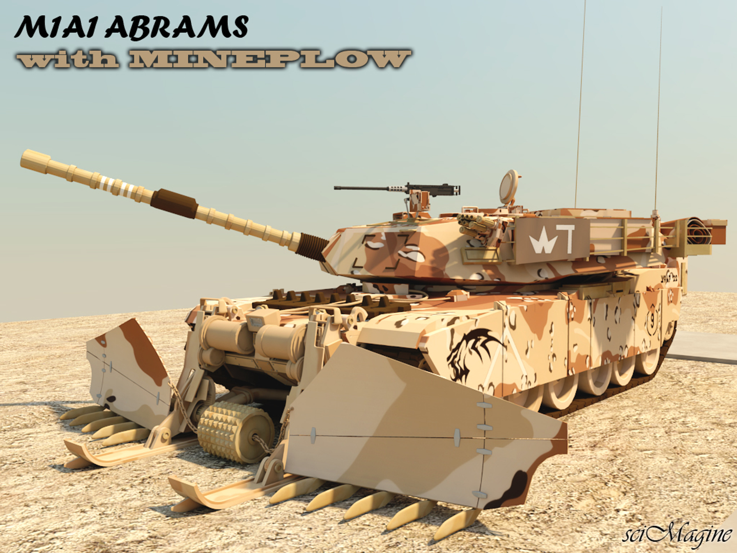 3d tank plow model