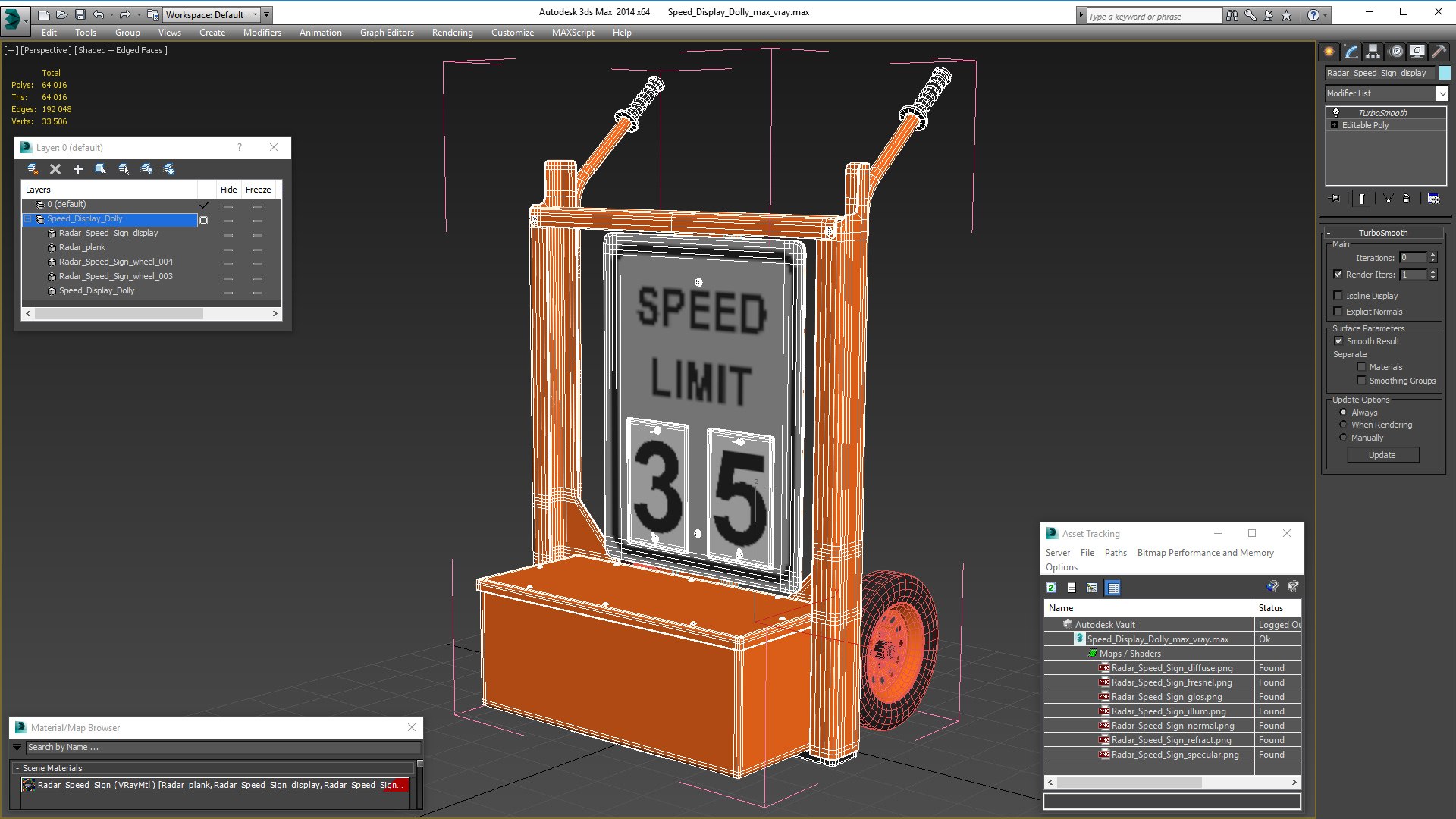 Speed display dolly 3D - TurboSquid 1632840