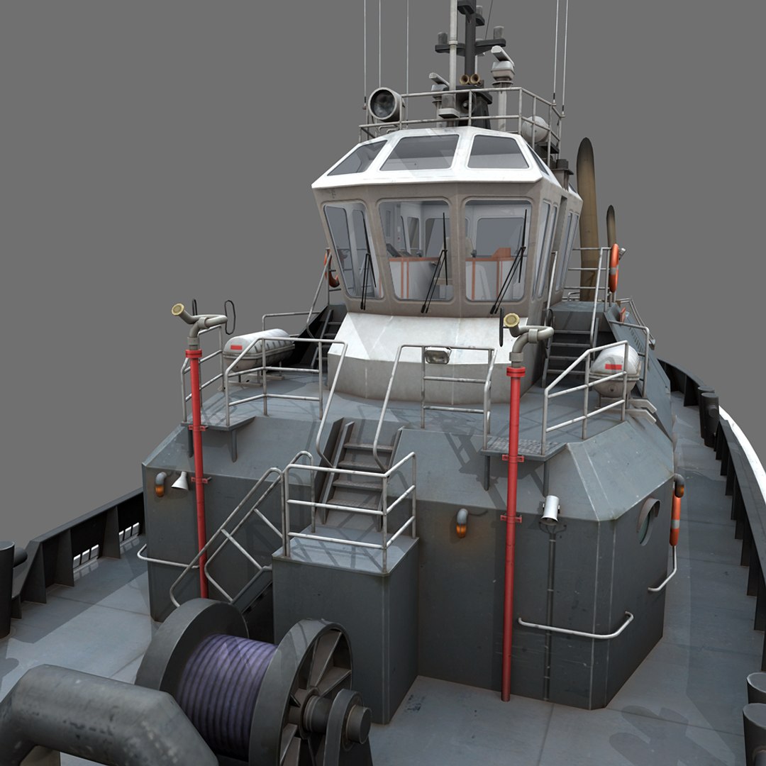 3d Z-tech 4500 Tug Boat