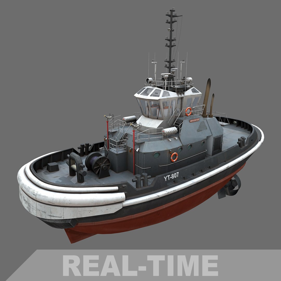 3d Z-tech 4500 Tug Boat