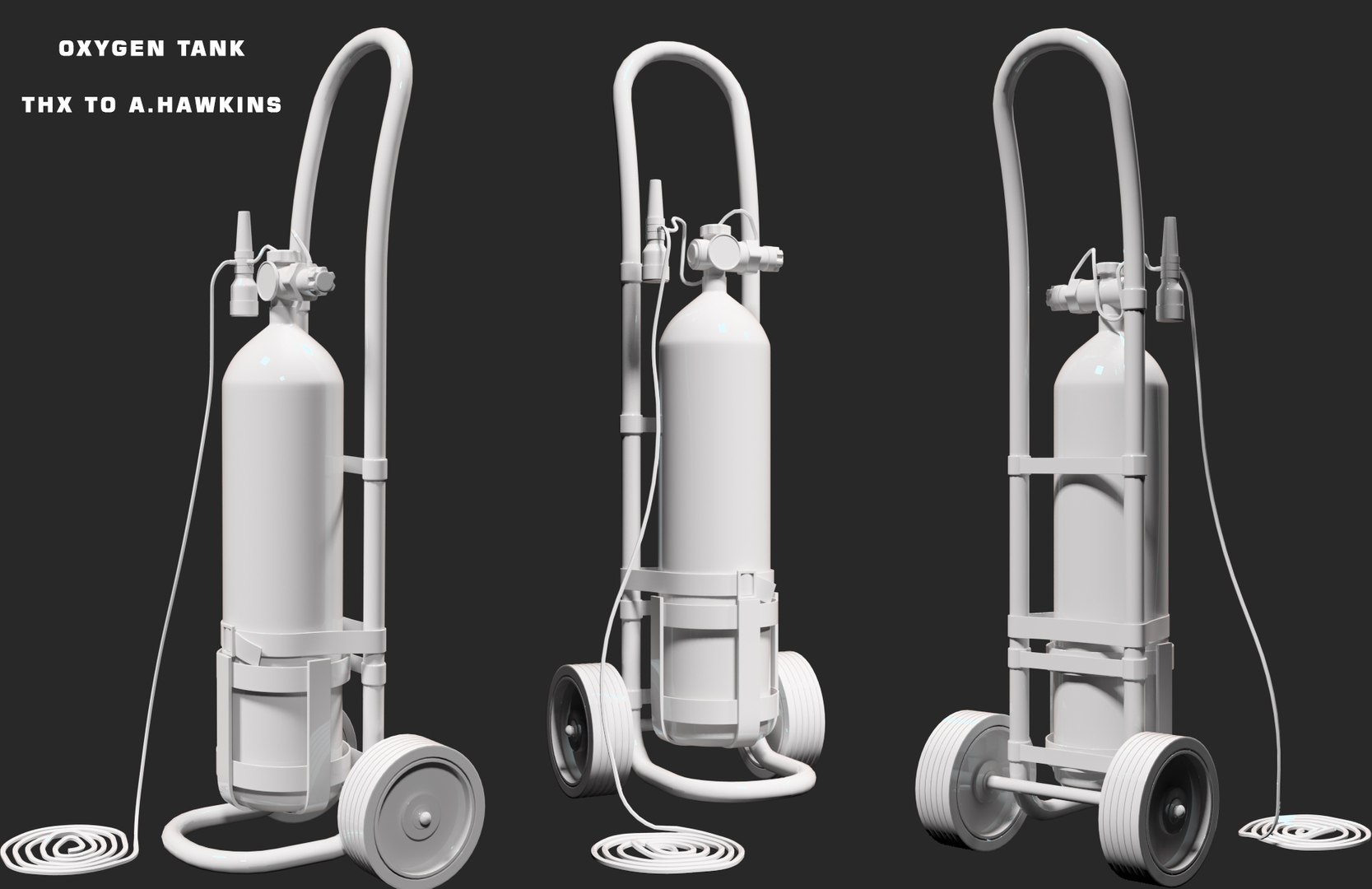 Oxygen Tank 3D Model - TurboSquid 1251908