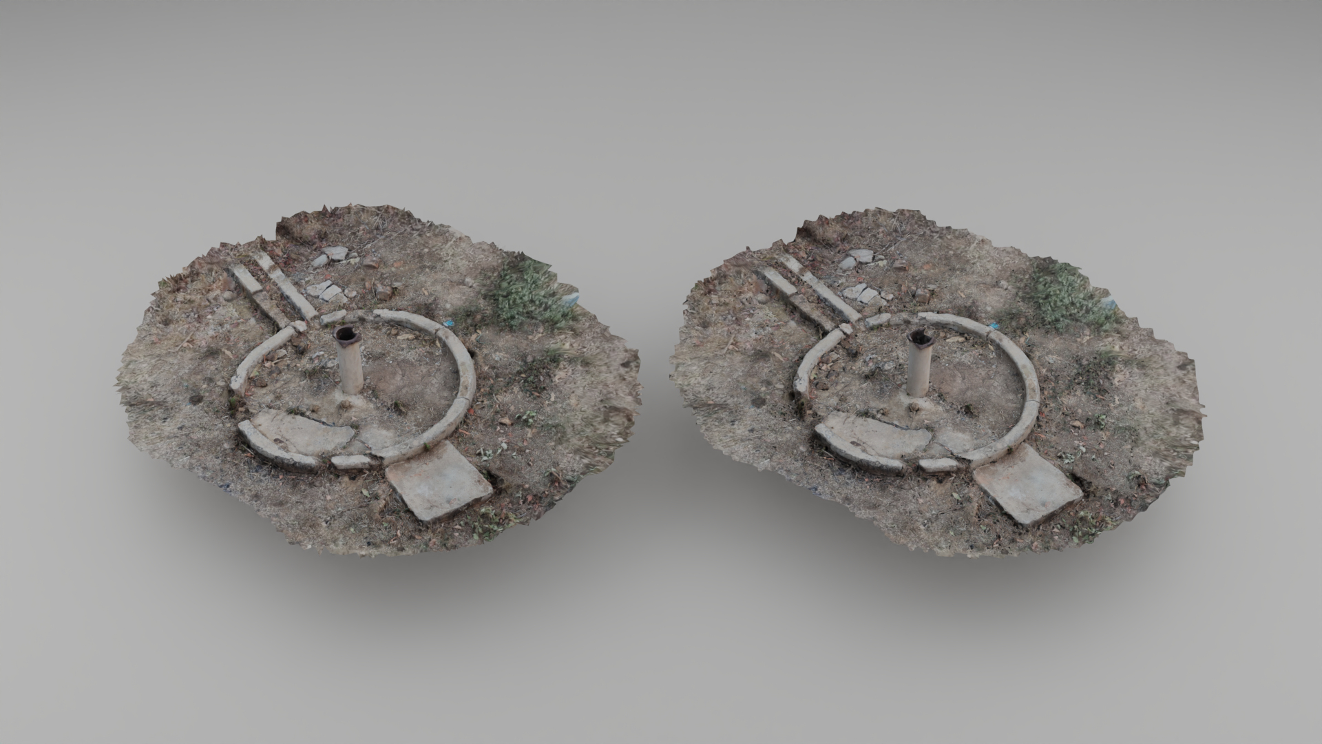 3D Destroyed Boaring Photo-scan Re-Typologies Low Poly Mid Poly And Raw ...