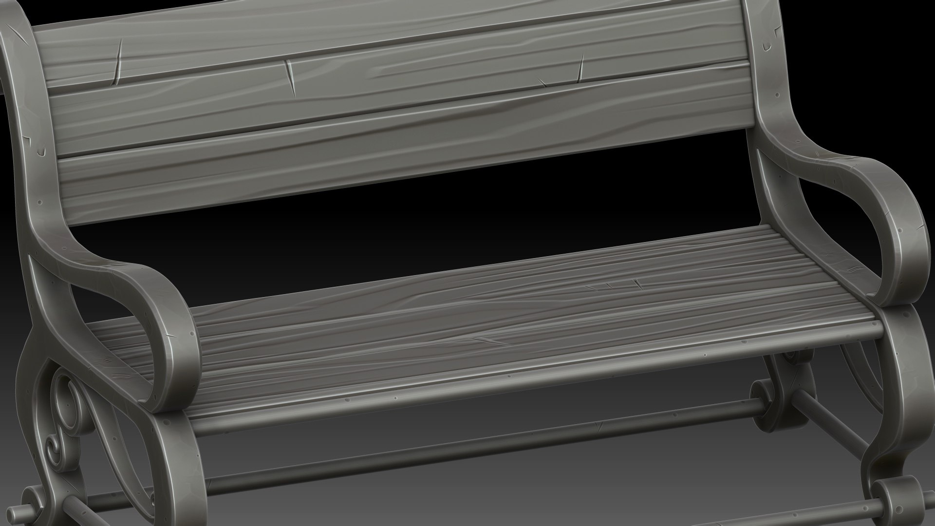 Stylized Bench 3D - TurboSquid 2013684