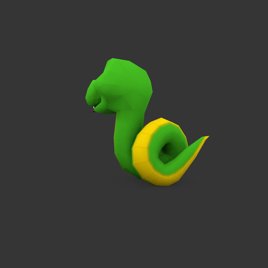 Snake Cartoon 3D Model | 1148349 | TurboSquid