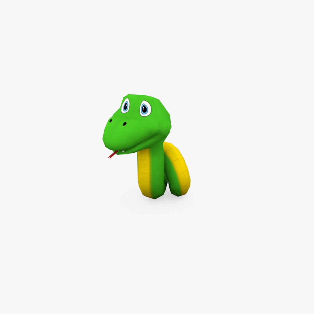 Snake Cartoon 3D Model | 1148349 | TurboSquid