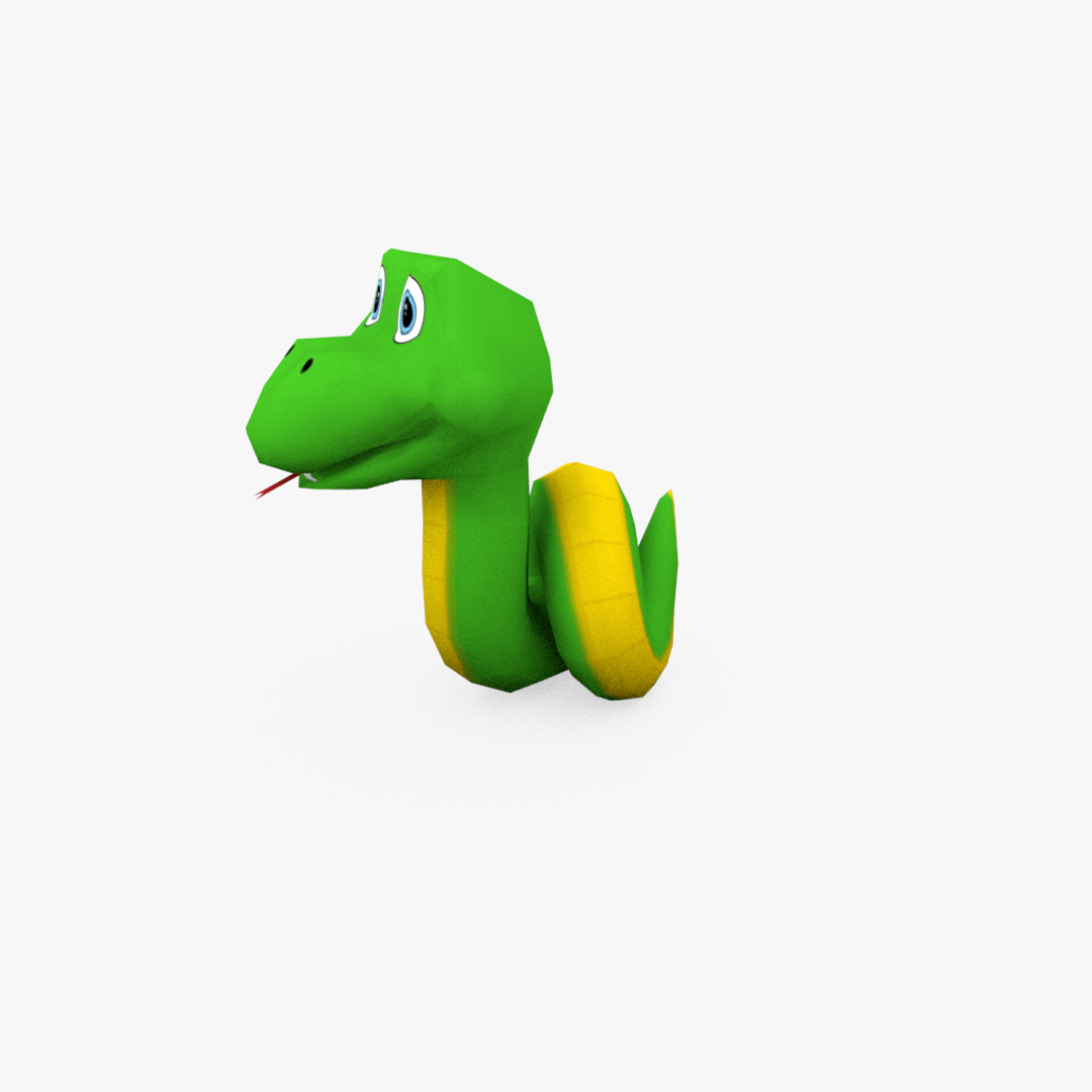 Snake Cartoon 3D Model | 1148349 | TurboSquid