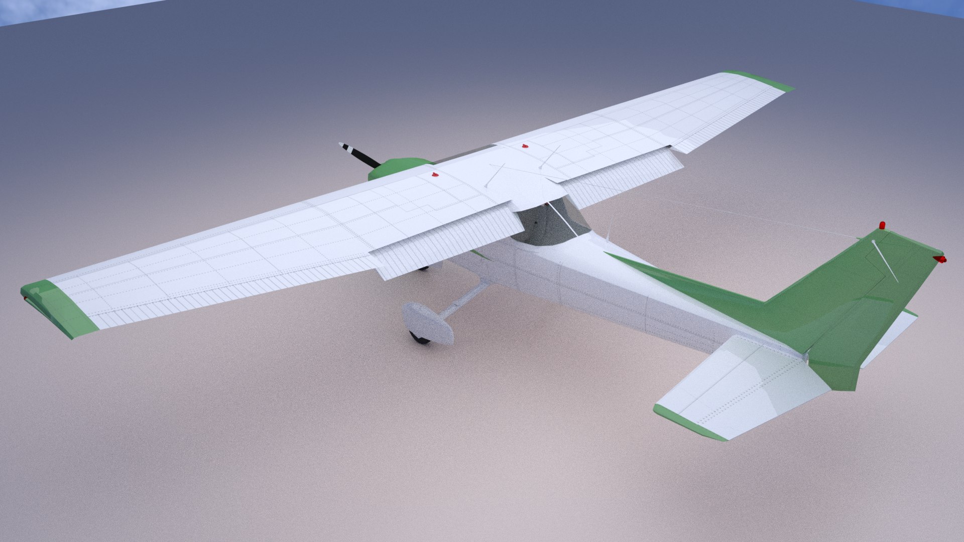 3D C152 Instrument Panel Model - TurboSquid 1151811