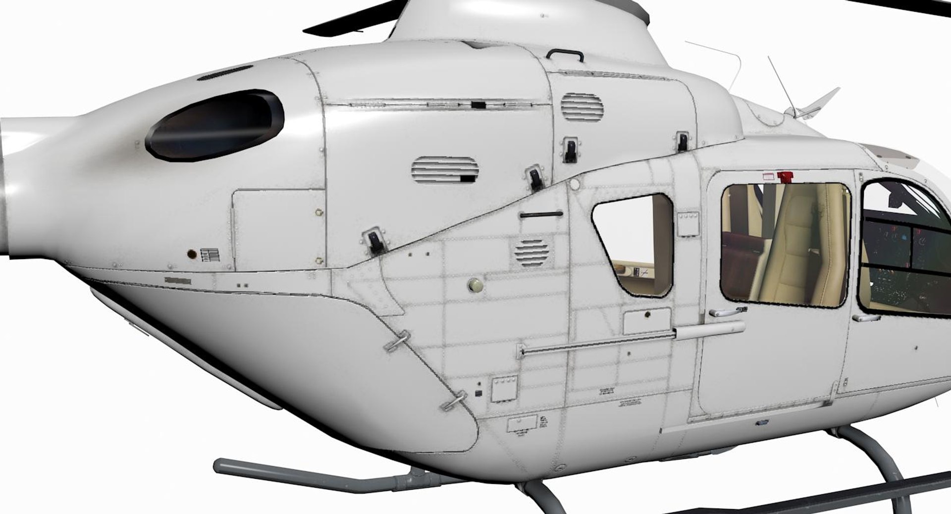 3d Ec-135 Eurocopter Model
