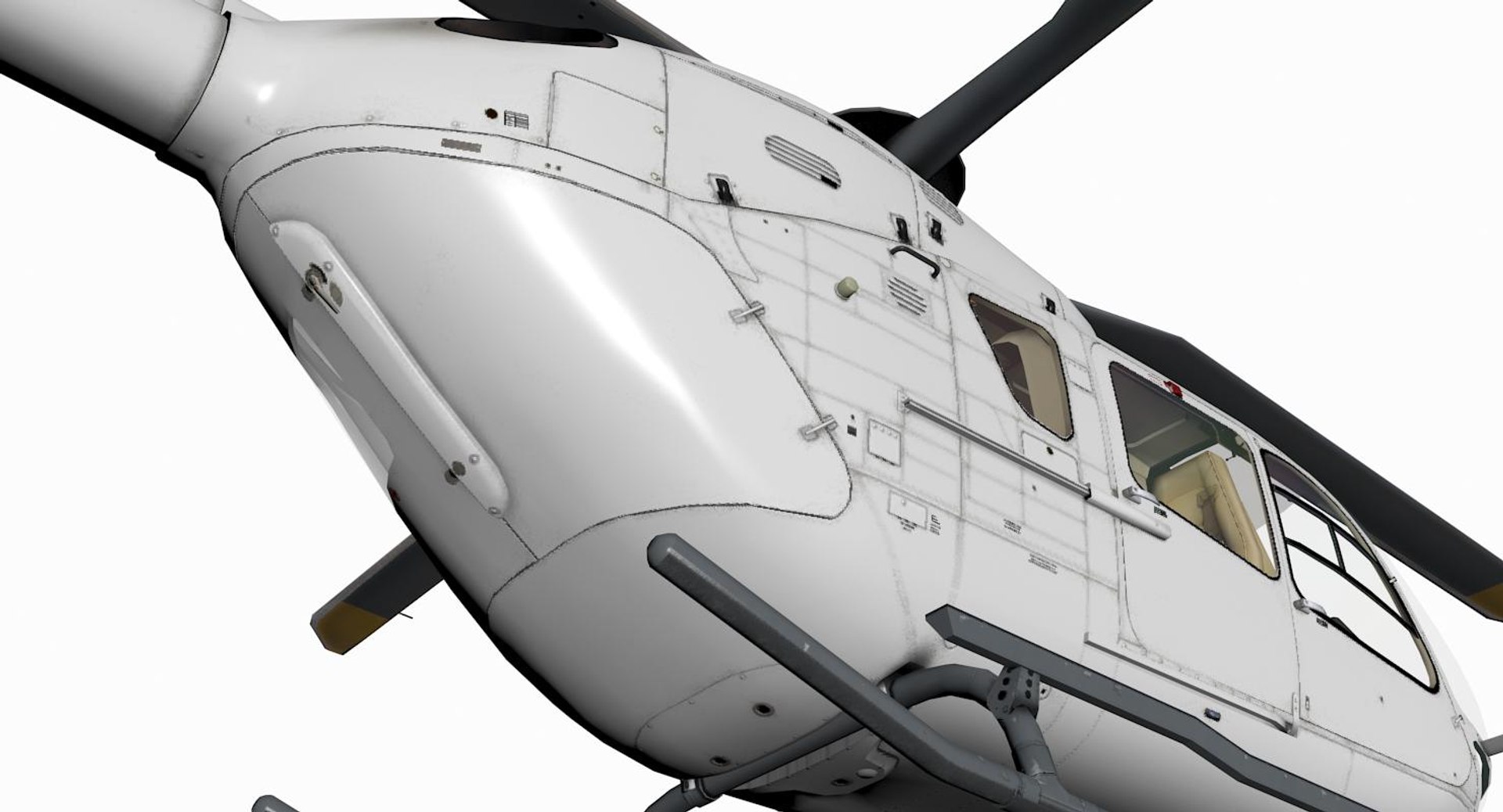 3d Ec-135 Eurocopter Model