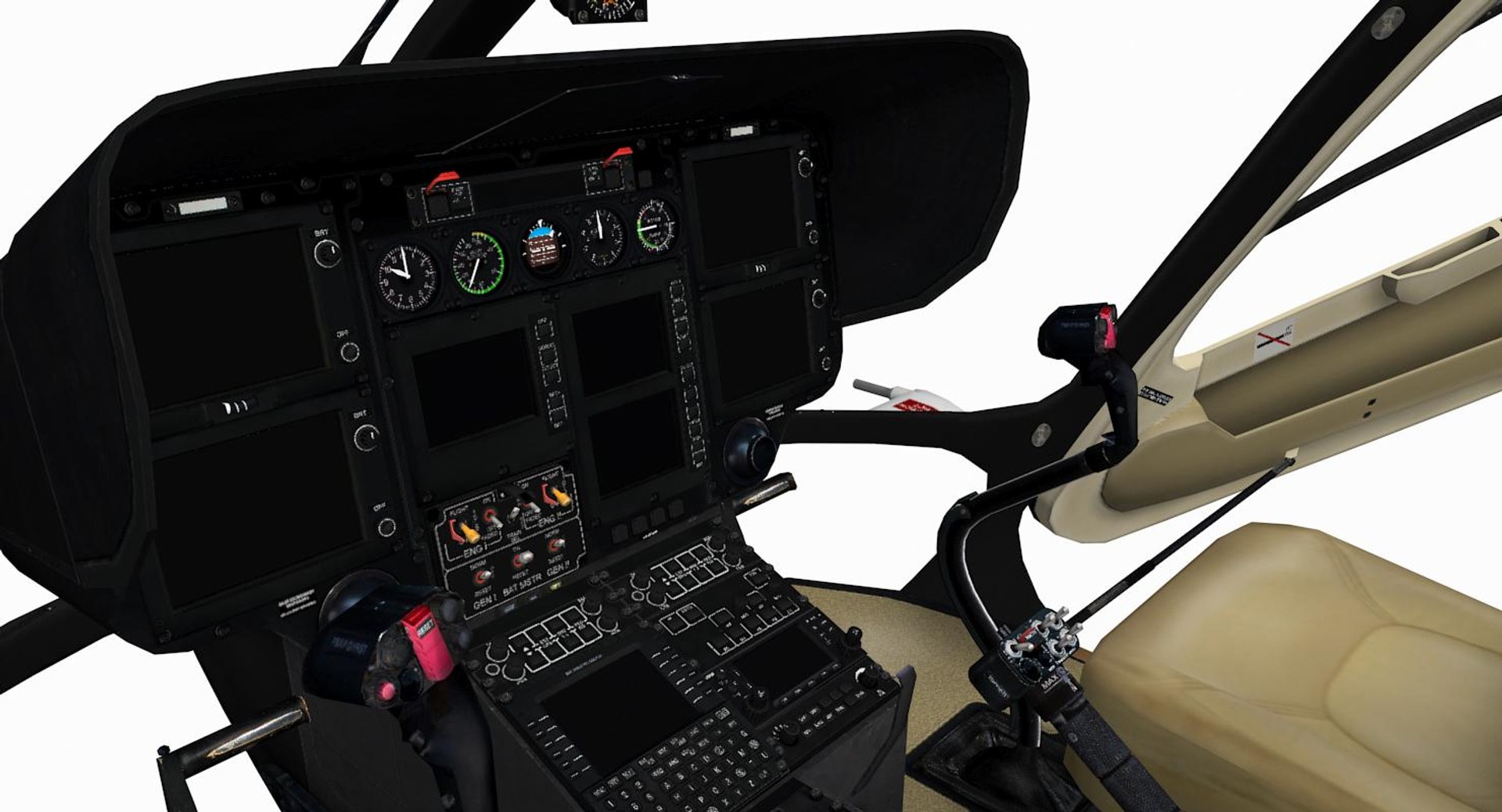 3d ec-135 eurocopter model