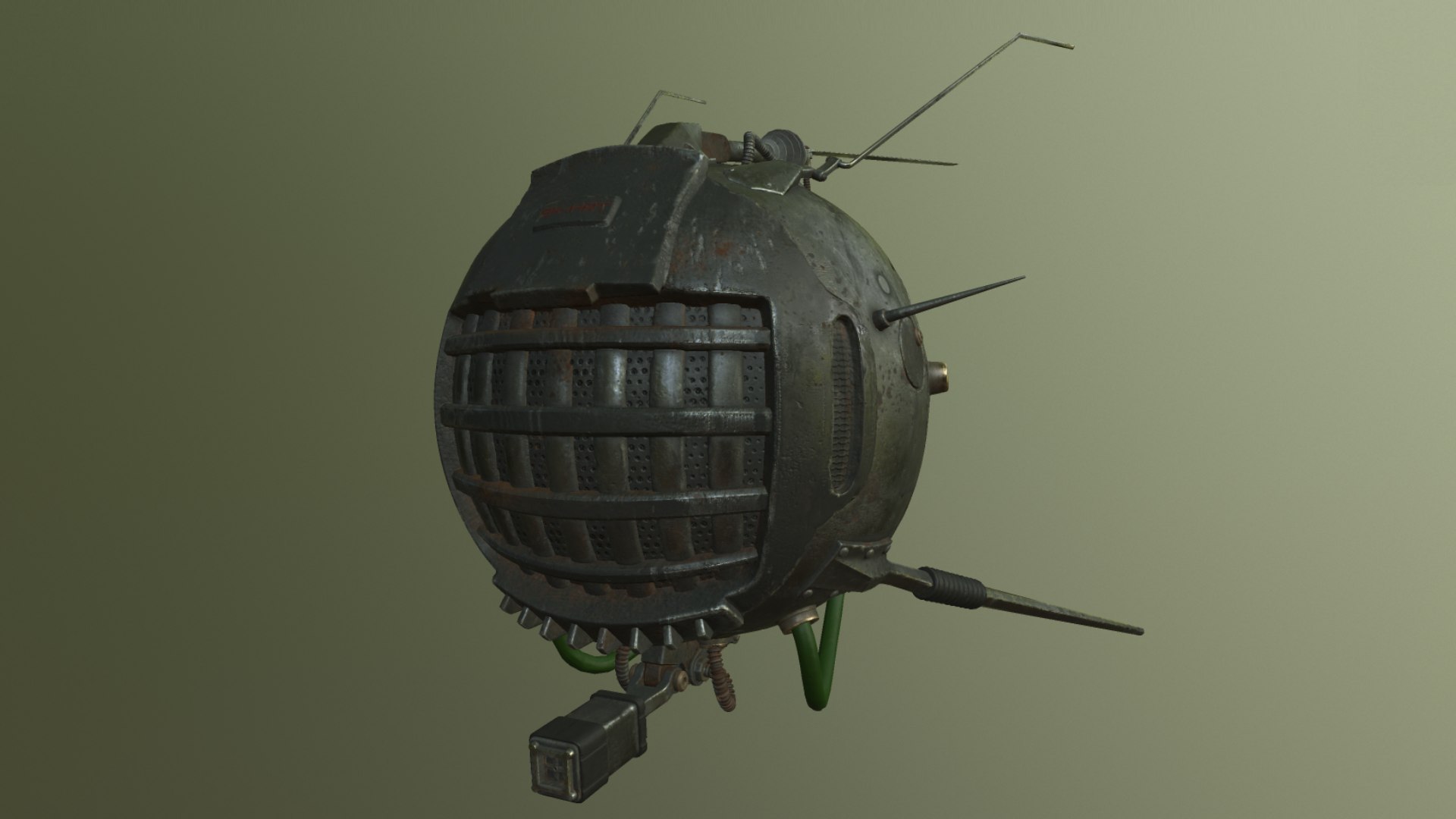 3D модель FALLOUT EYEBOT DROID low-poly PBR - TurboSquid 1898726
