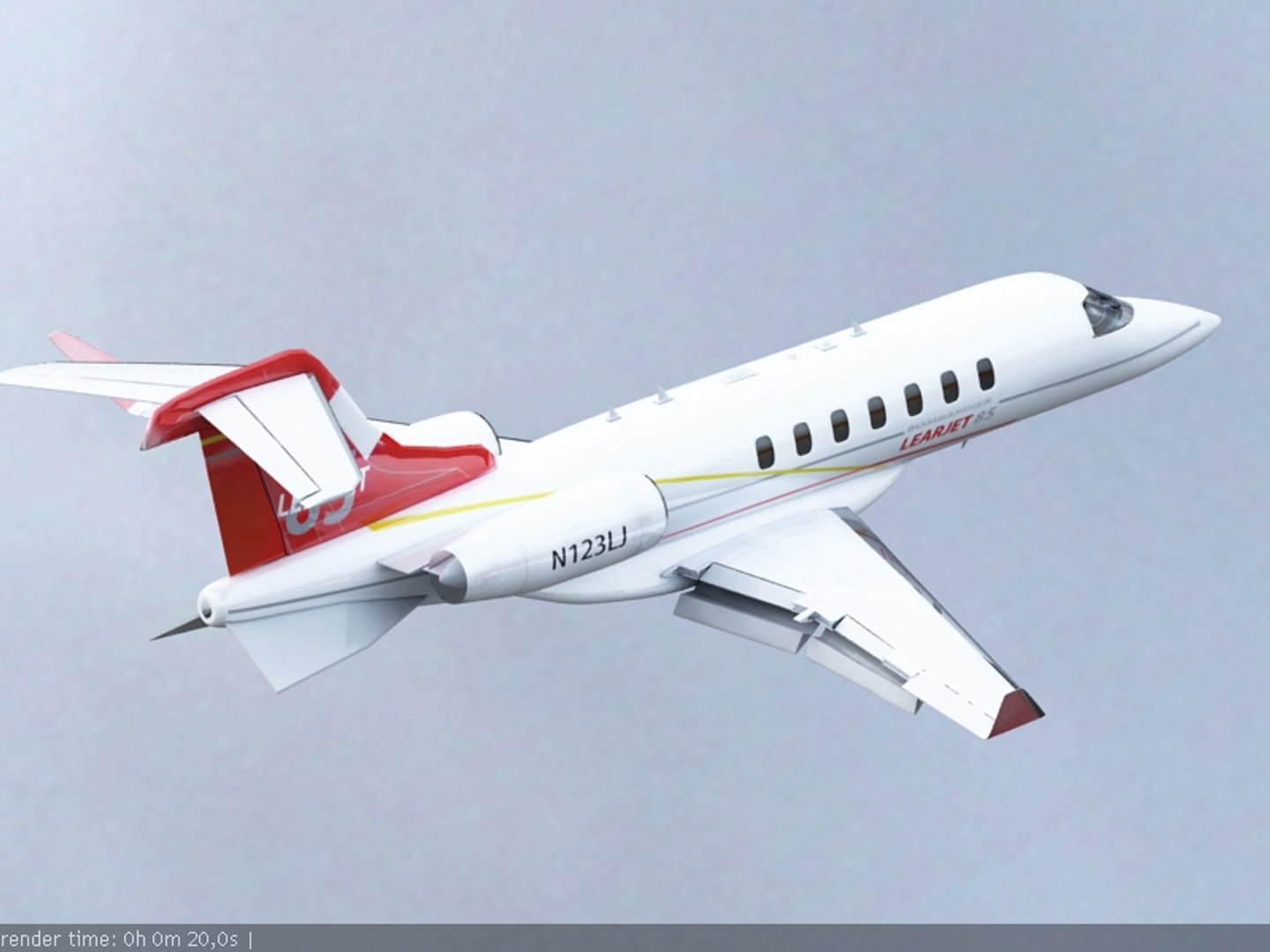 Bombardier Learjet 3d 3ds