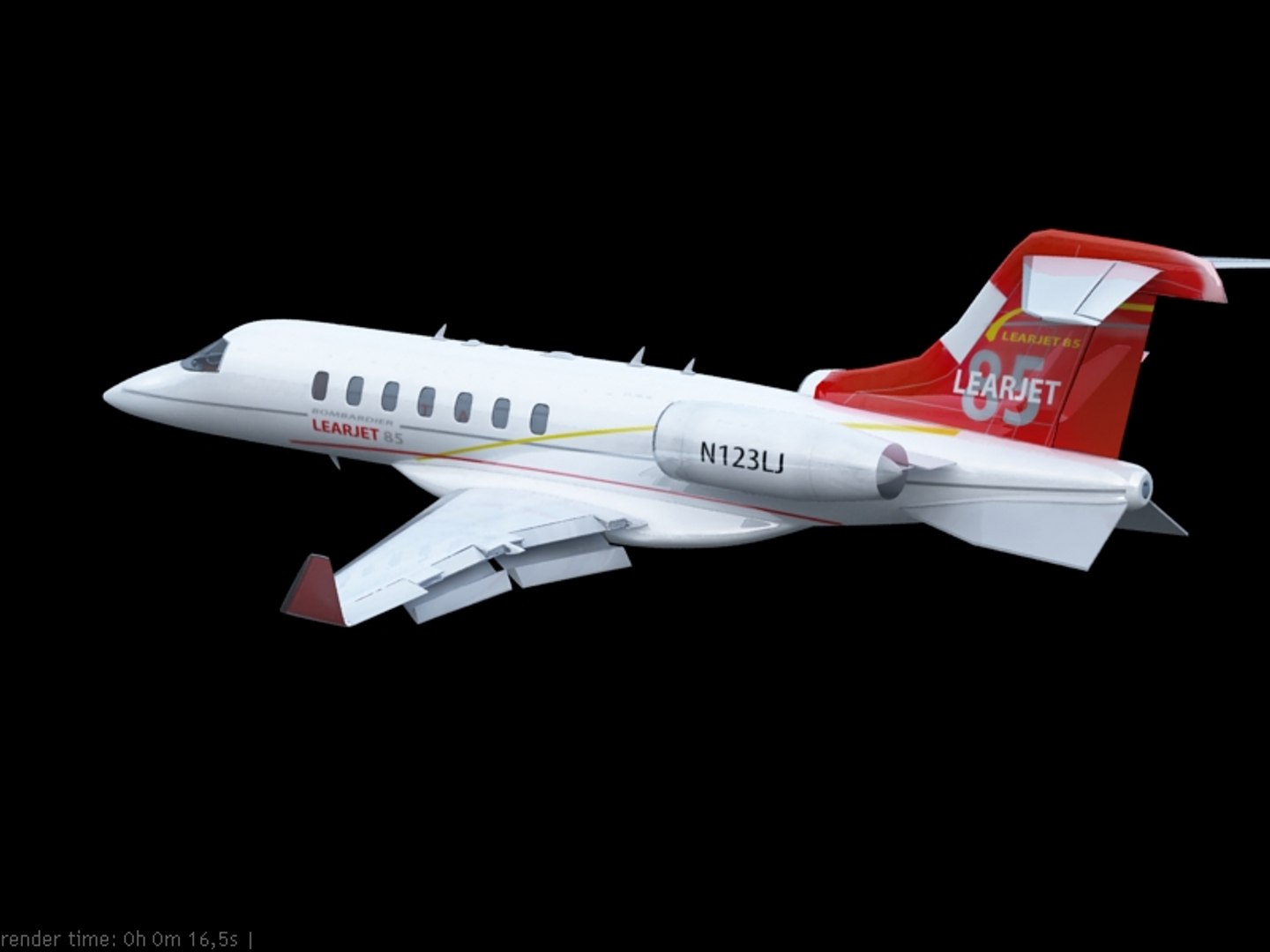 Bombardier Learjet 3d 3ds