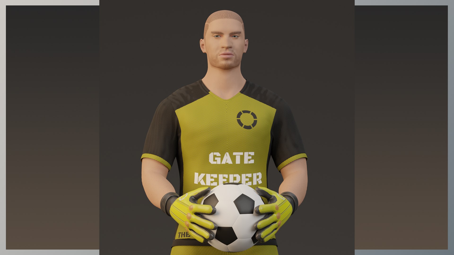 3D Football Goal Keeper Game Ready - TurboSquid 2208409