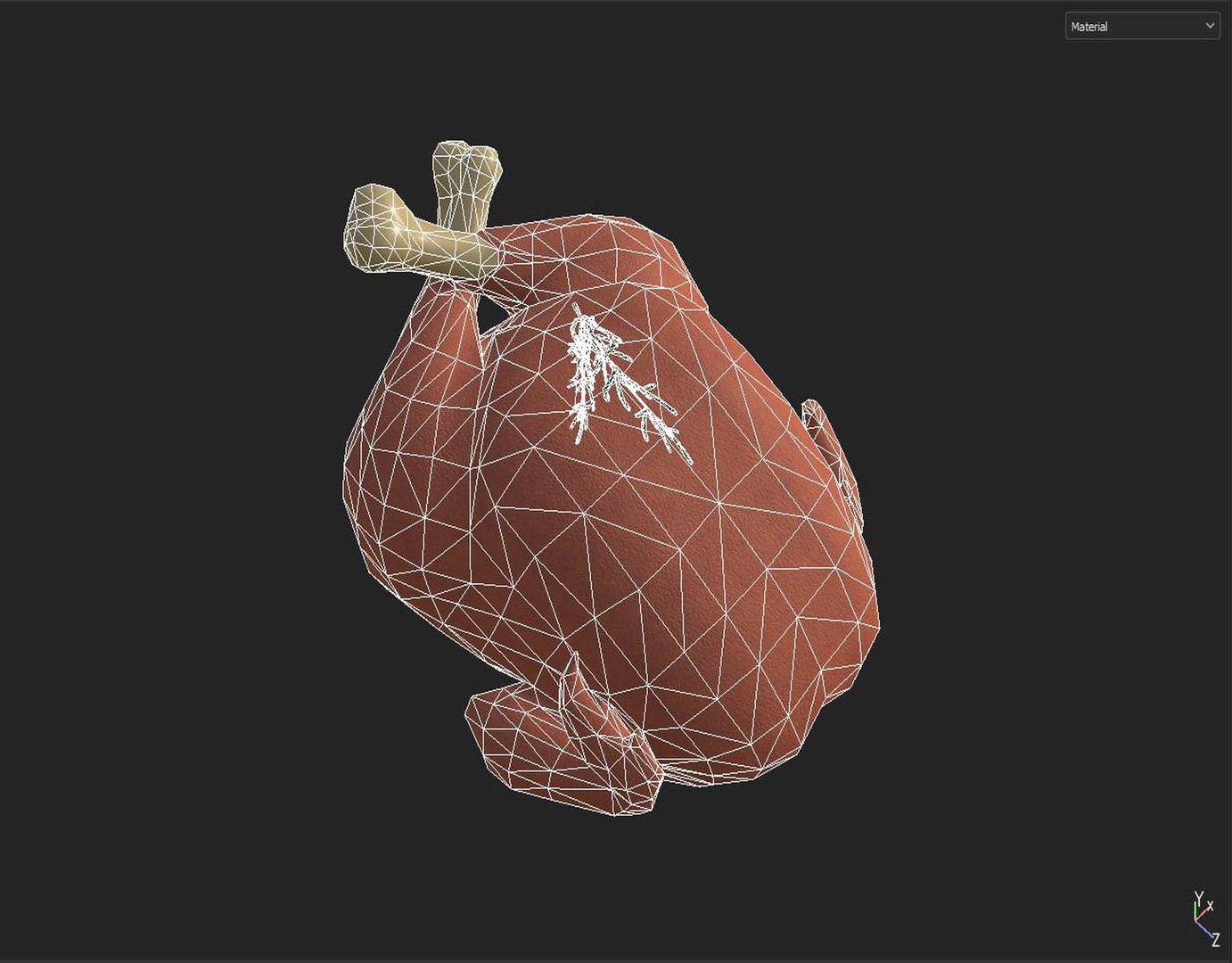Baked Chicken 3D - TurboSquid 2341731