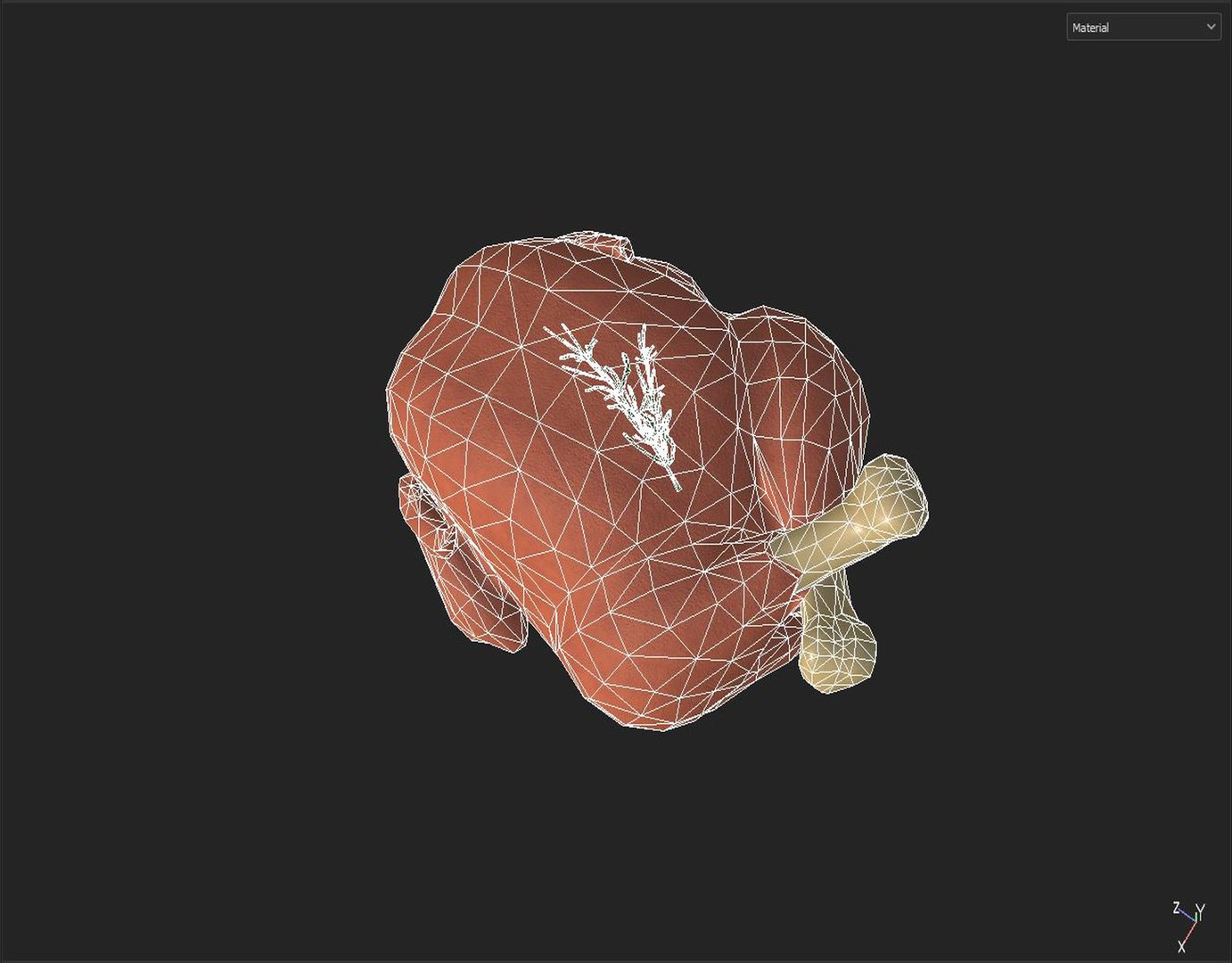 Baked Chicken 3D - TurboSquid 2341731