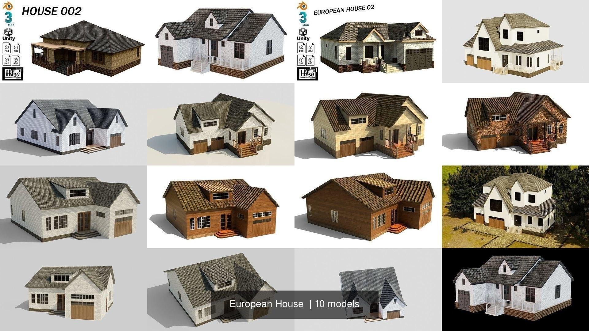 European House Model - TurboSquid 2169195