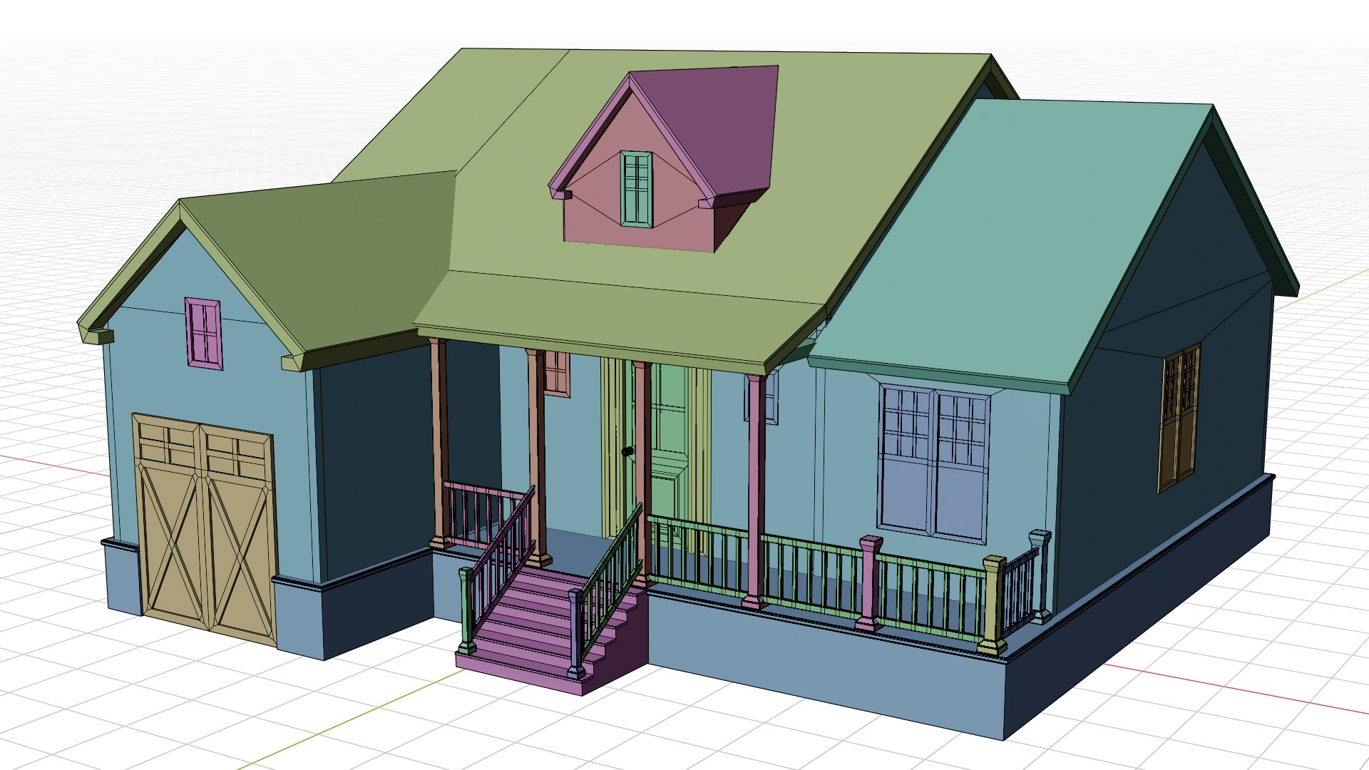 European House Model - TurboSquid 2169195