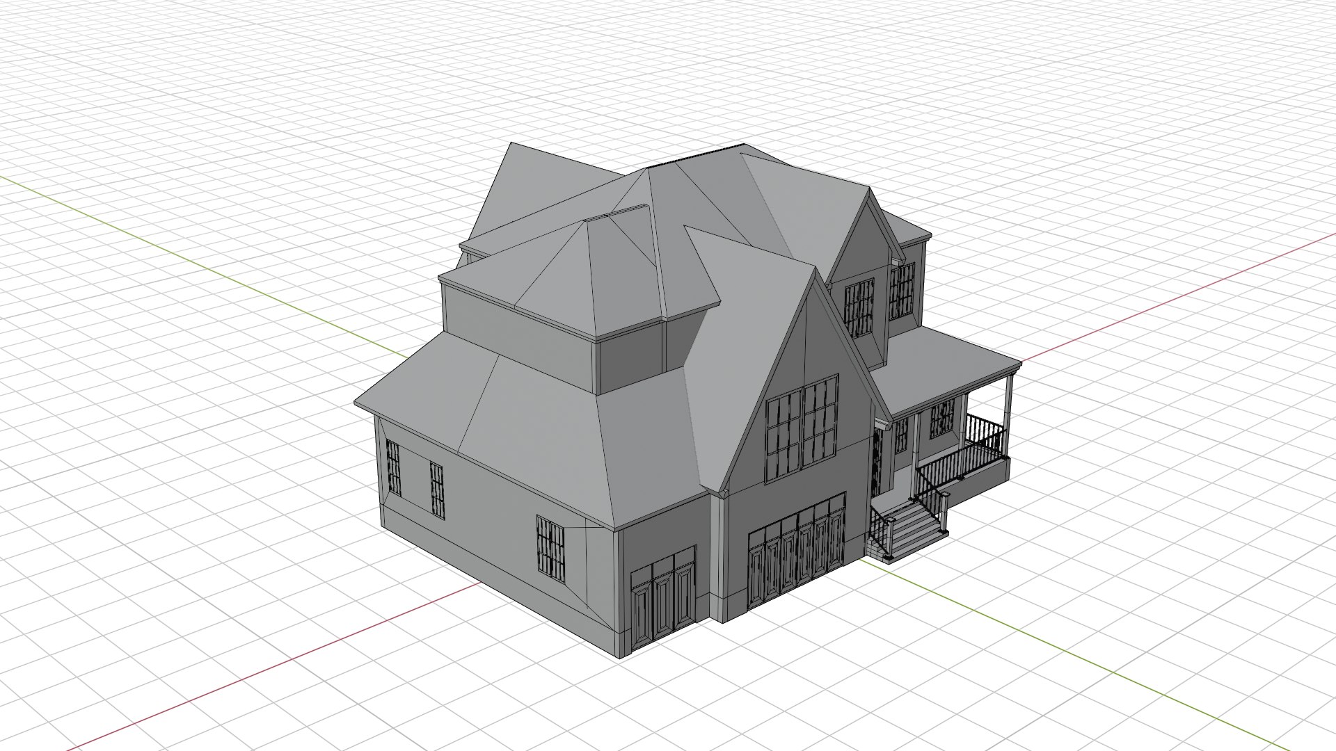 European House Model - TurboSquid 2169195