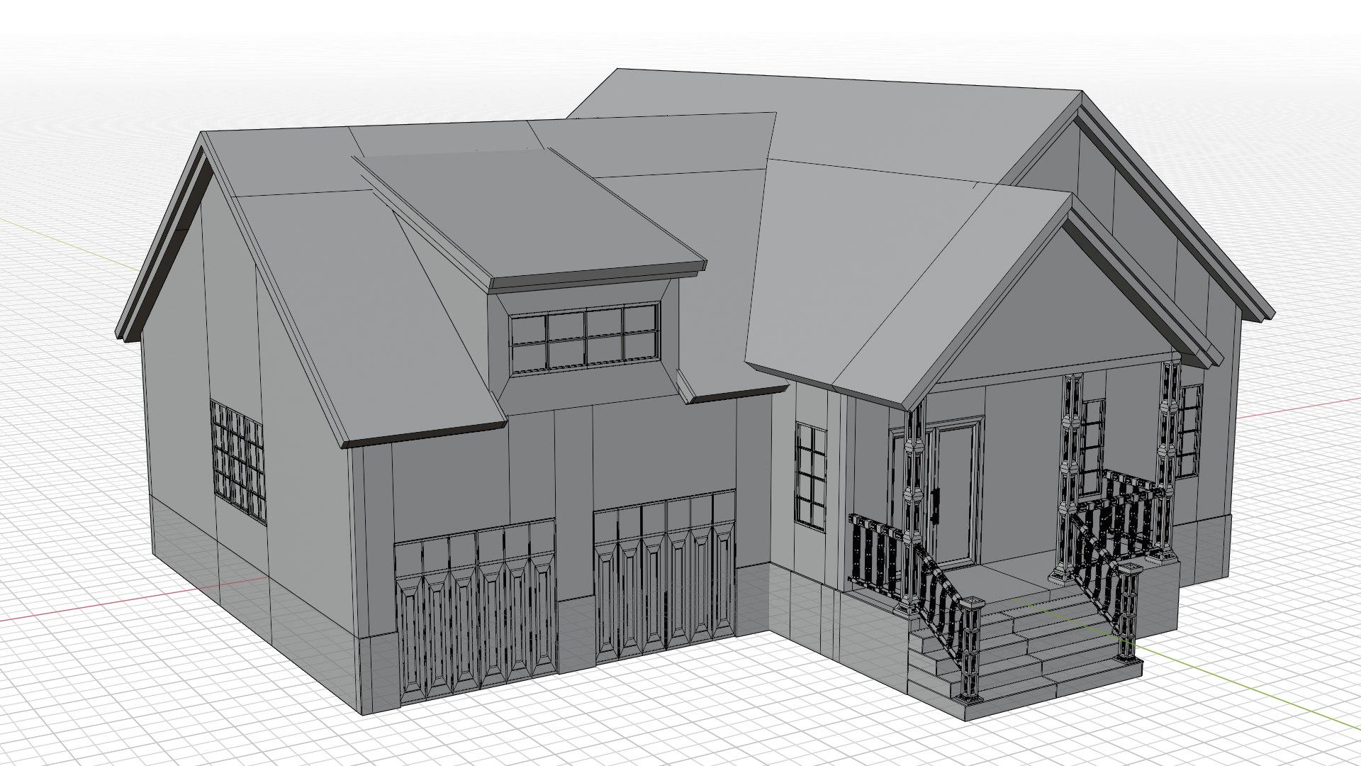 European House Model - TurboSquid 2169195