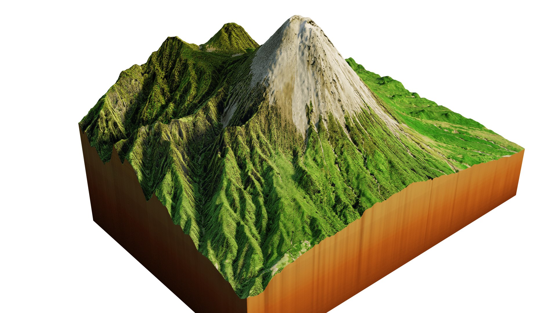 3D Mount Semeru 3d Model Terrain - TurboSquid 2084083