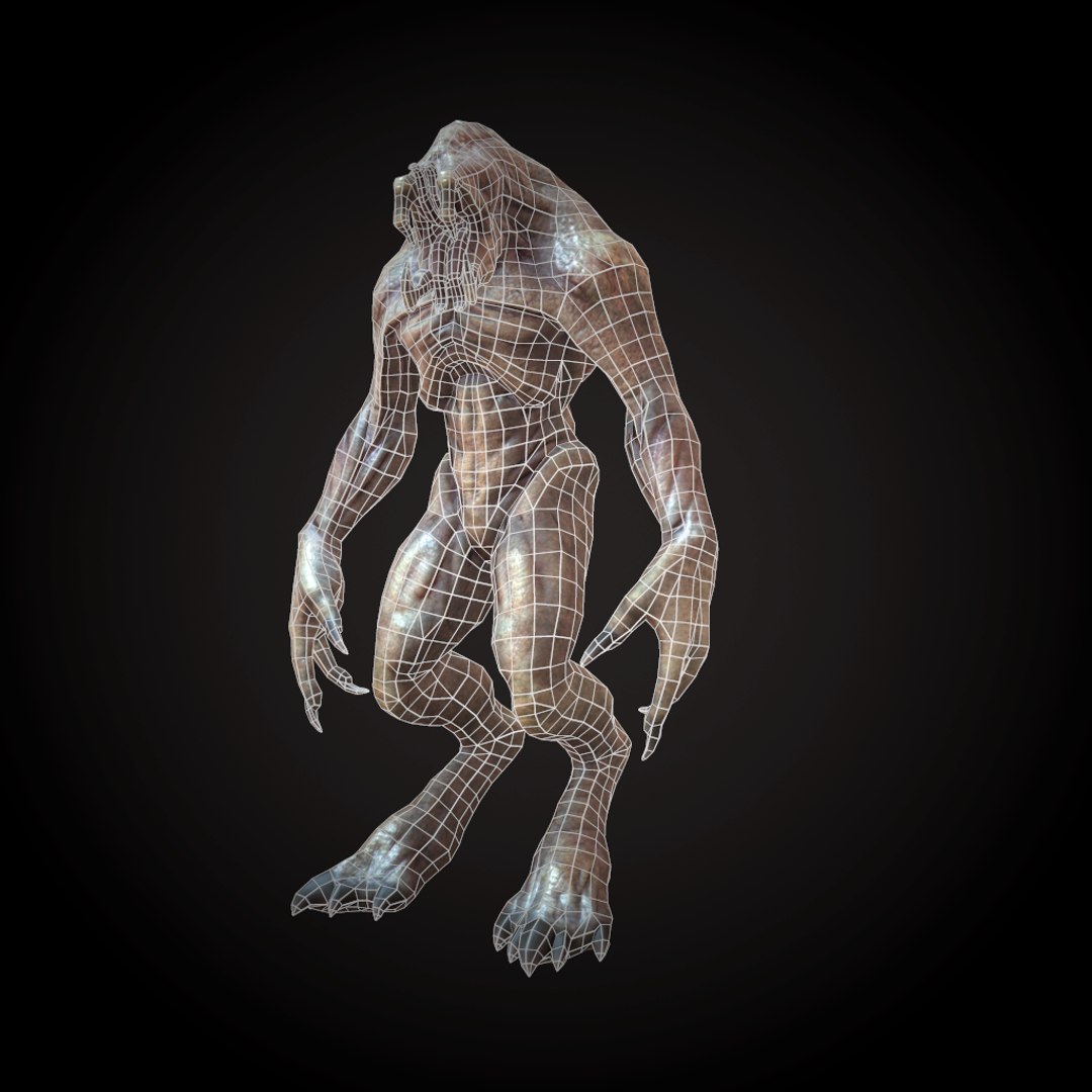 Character Creature Devourer 3d Model