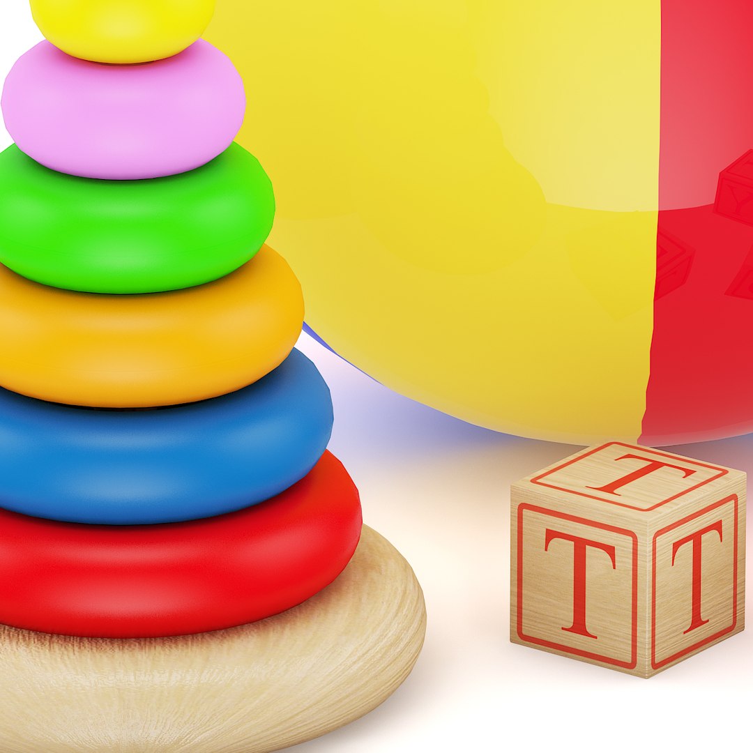 3d model of ball blocks toy