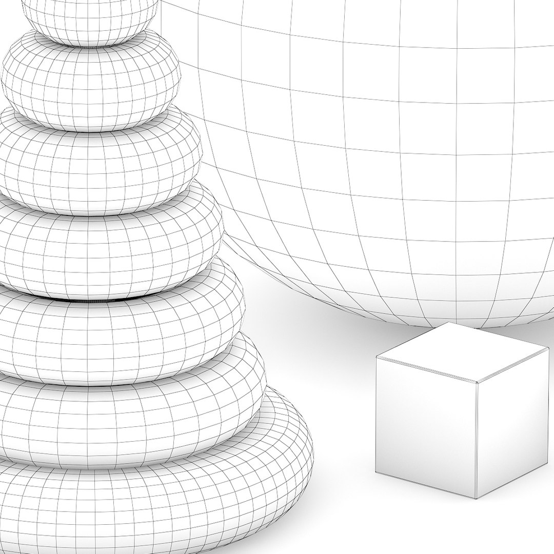 3d model of ball blocks toy