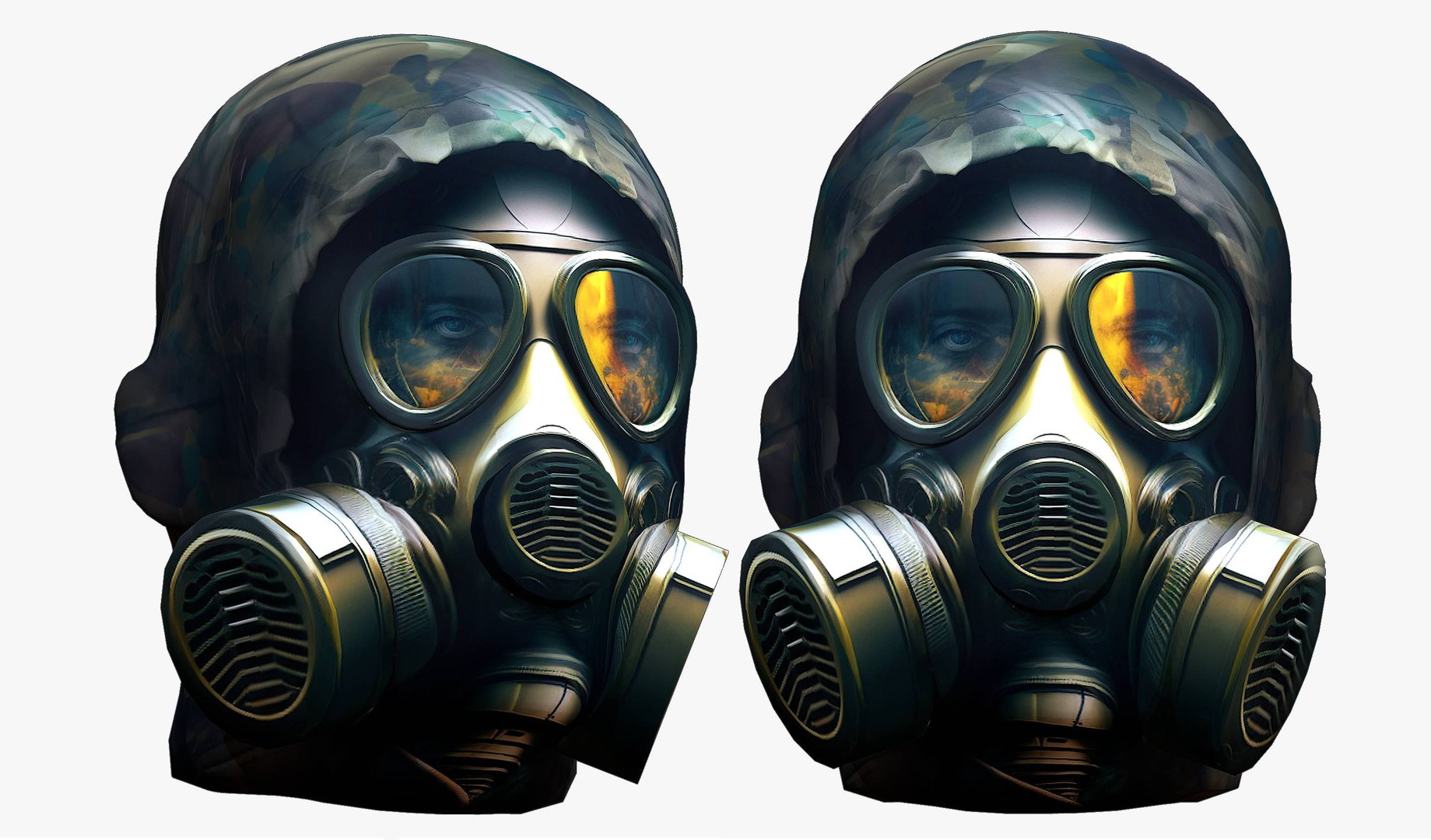 3D Model Gas Mask Protection Plastic - TurboSquid 2037405