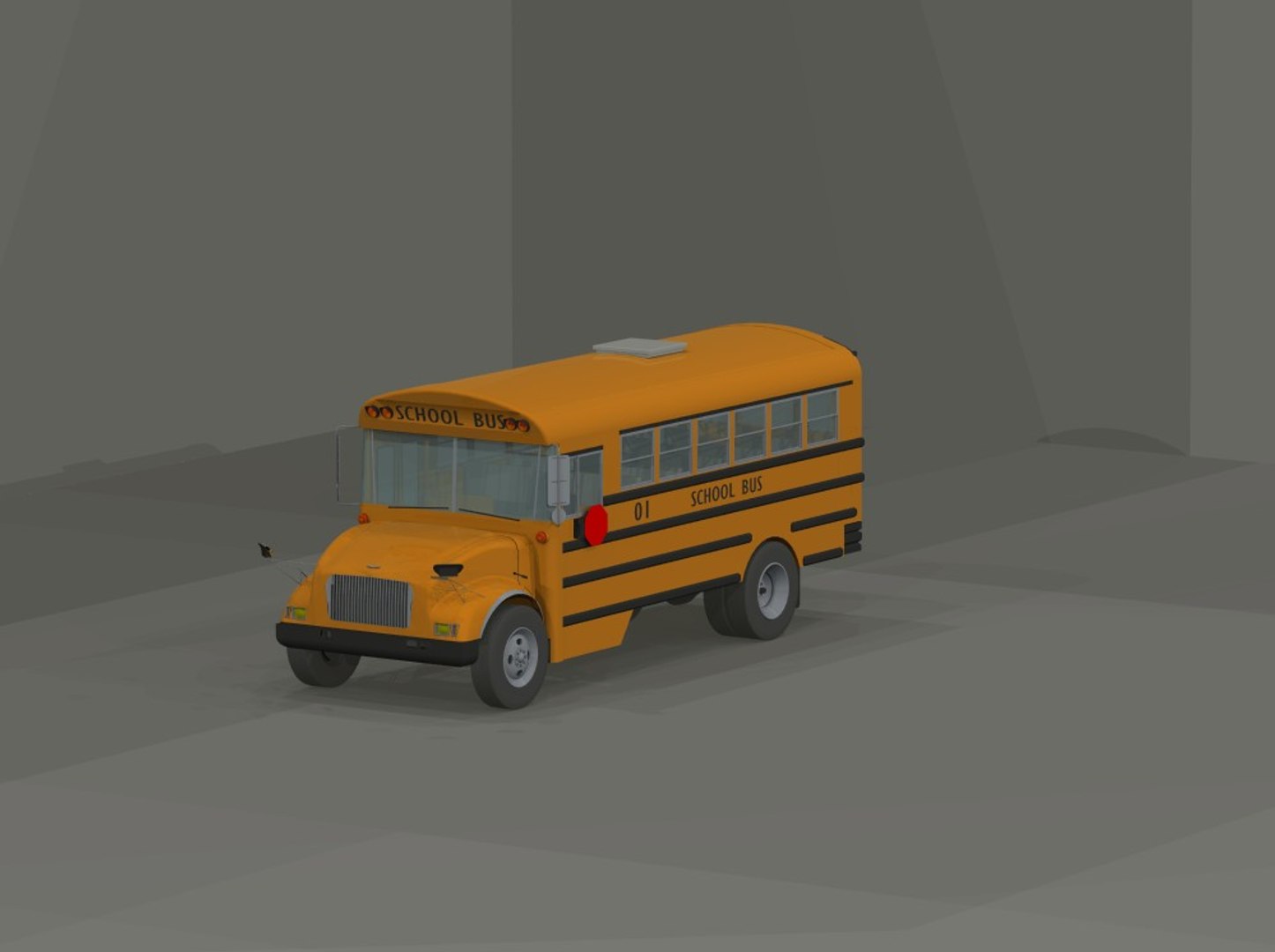 School Bus 3d Dwg