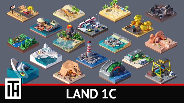Cartoon Landscapes 3D Models for Download | TurboSquid