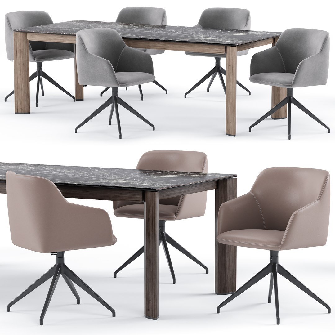 Elle Chair Delta Table Model - TurboSquid 1693856