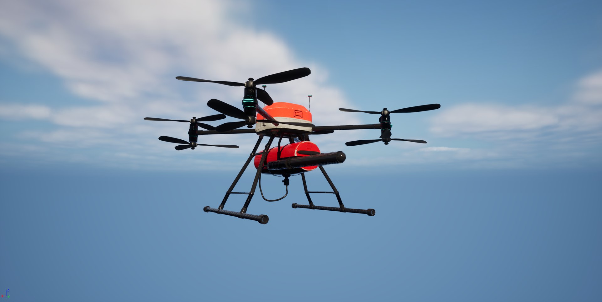 Fire Fighting Drone 3D Model - TurboSquid 2269890